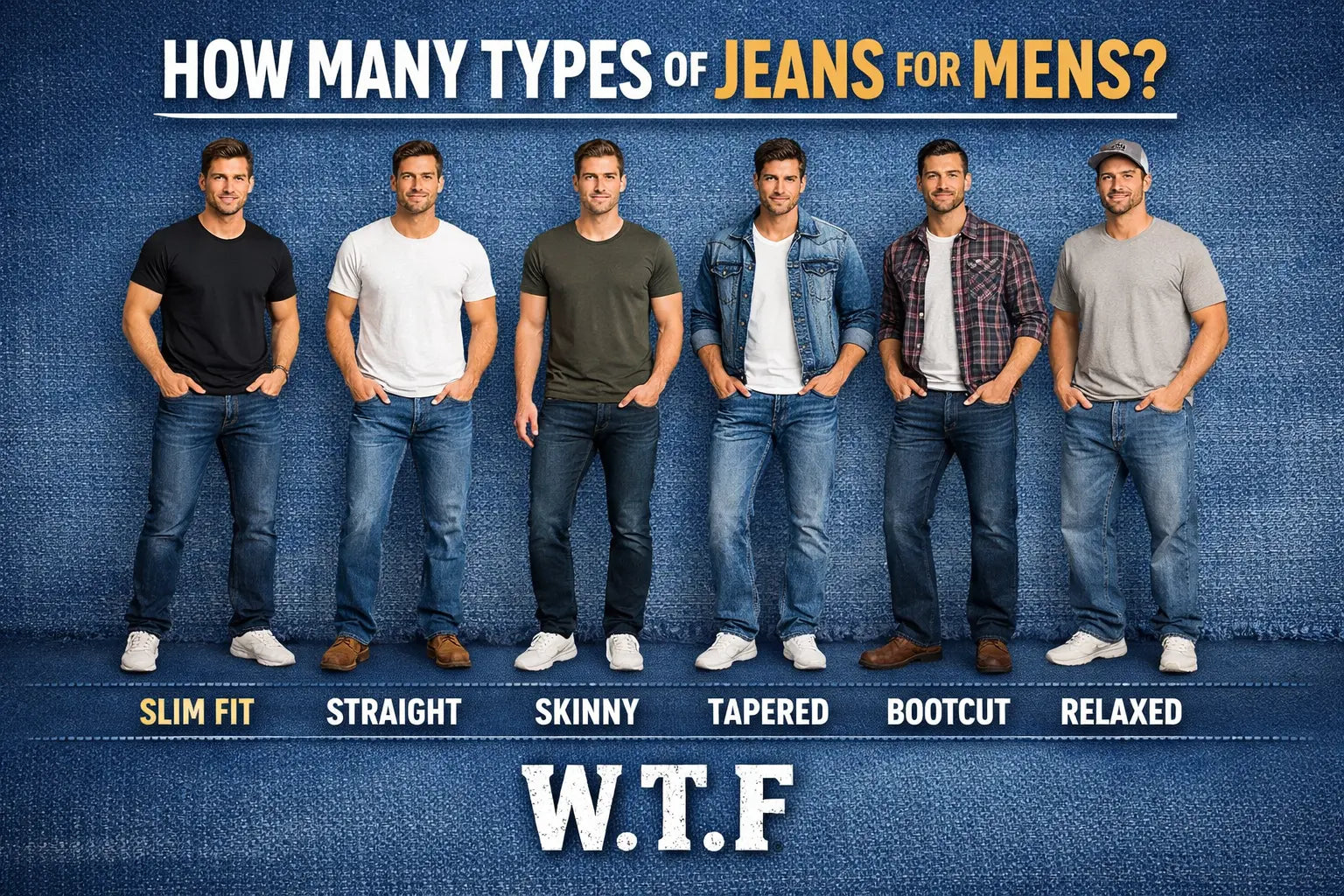 How Many Types of Jeans for Mens? Full Style Guide – W.T.F - Witnessing ...