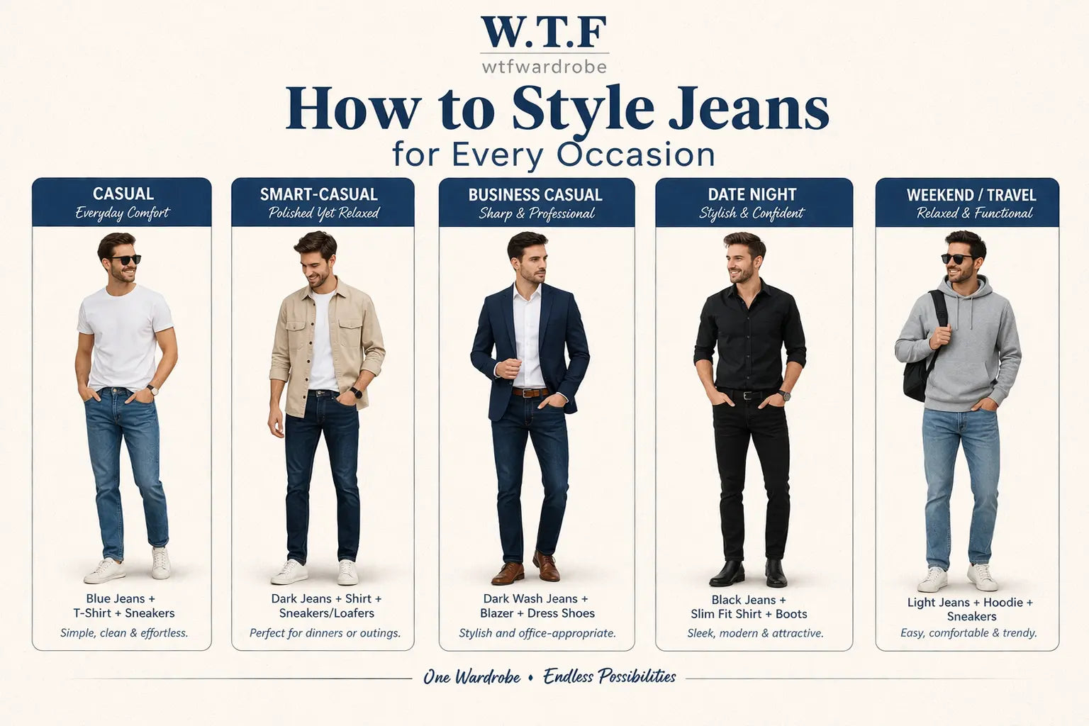 How to Style Jeans for Every Occasion | Style Guide – W.T.F ...