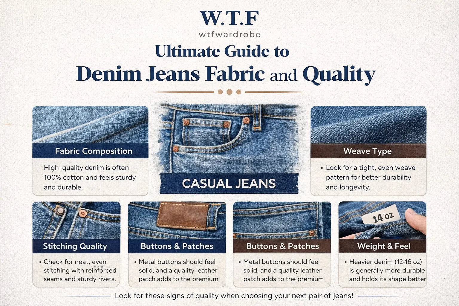 Denim Jeans Fabric Guide: Quality, Types & Buying Tips – W.T.F ...